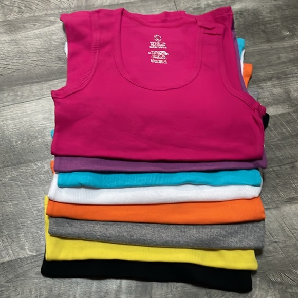 Tops | New Eight Piece Bundle Of Colorful Tank Tops | Poshmark